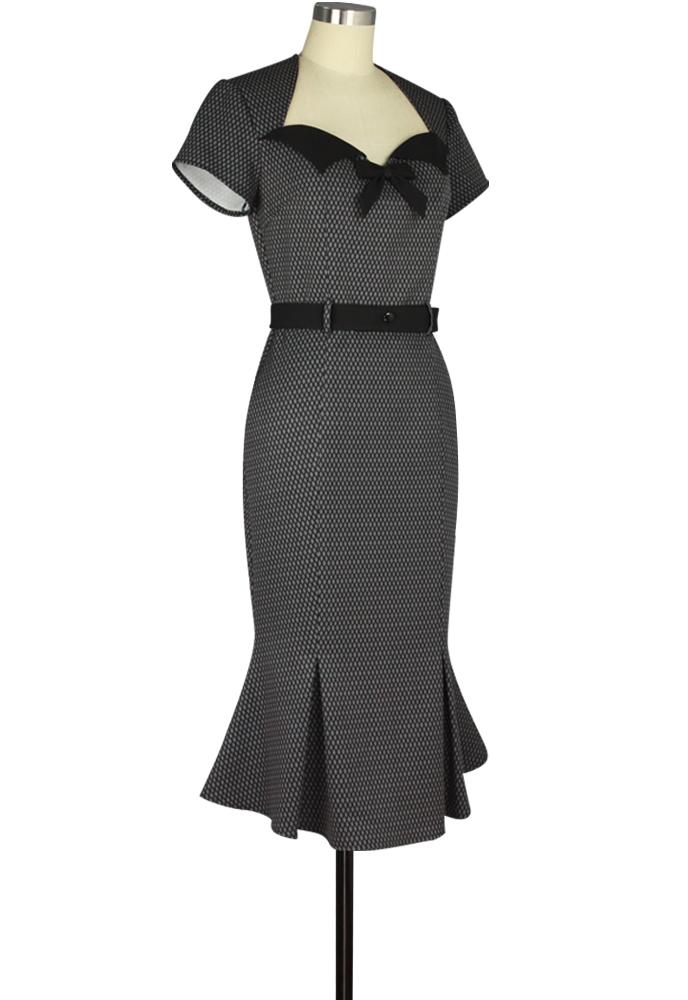 Fishtail Flared Pencil Dress – Mode Mundo