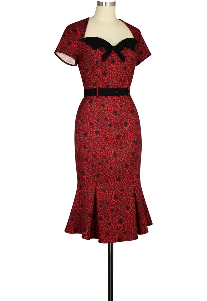 Fishtail Flared Pencil Dress – Mode Mundo