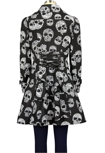 Ruffled Skull Print Jacket – Mode Mundo
